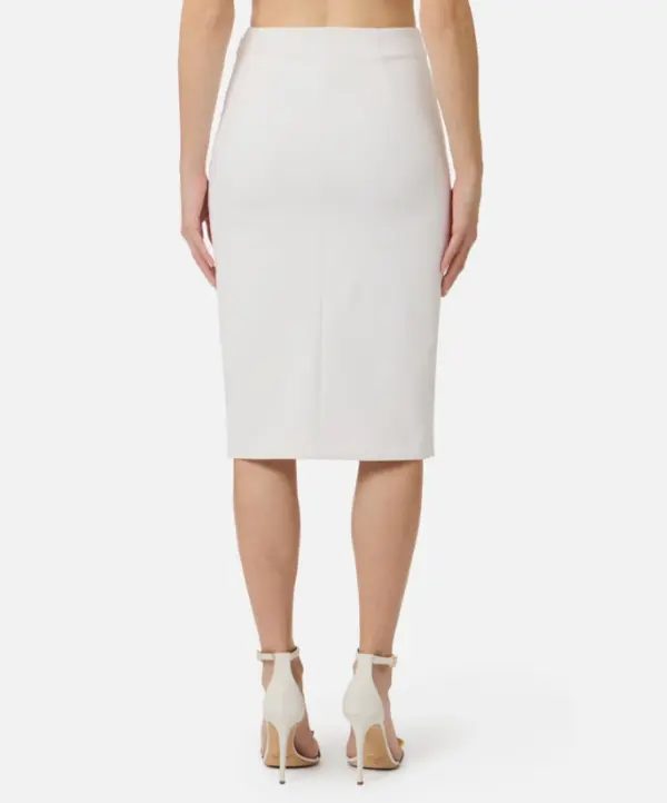 Elisabetta Franchi Logo Detail Midi Skirt
