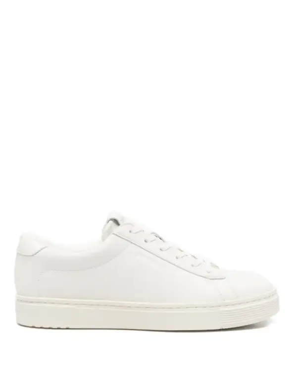 Emporio Armani Leather Sneakers - White