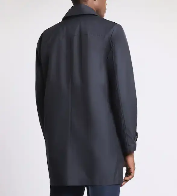 FAY Morning Db Front Raincoat - Blue