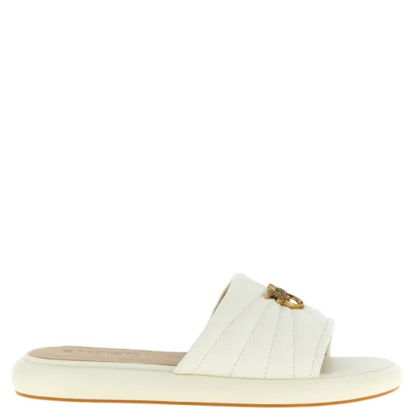 Pinko Fiona 03 Leather Sandals - Latte