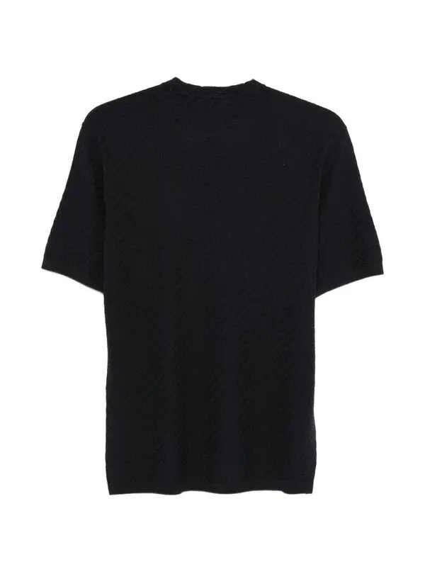 Emporio Armani Knitted T Shirt - Blue