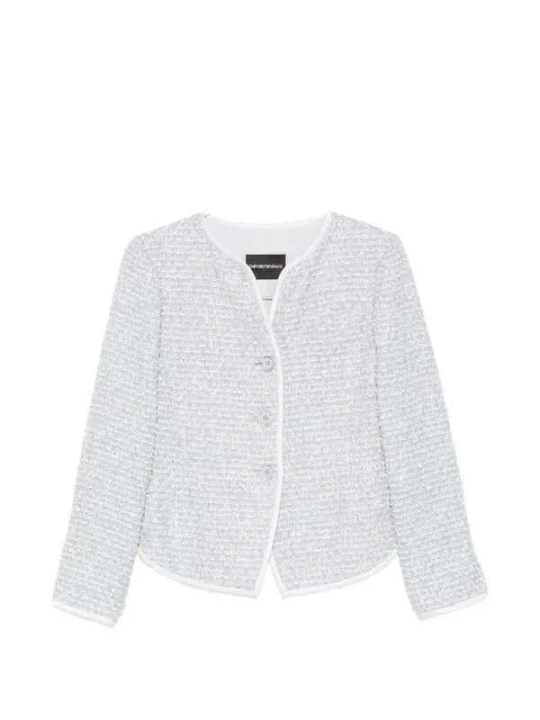Emporio Armani Wool Blend Jacket - Grey
