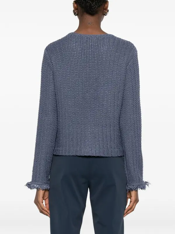 Emporio Armani Cotton-blend Blazer - Blue