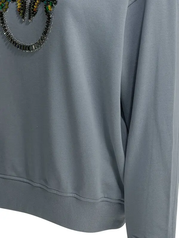 Pinko Cotton Sweatshirt - Light Blue