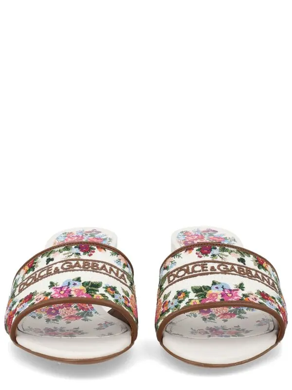 Dolce & Gabbana Embroidered Sandal