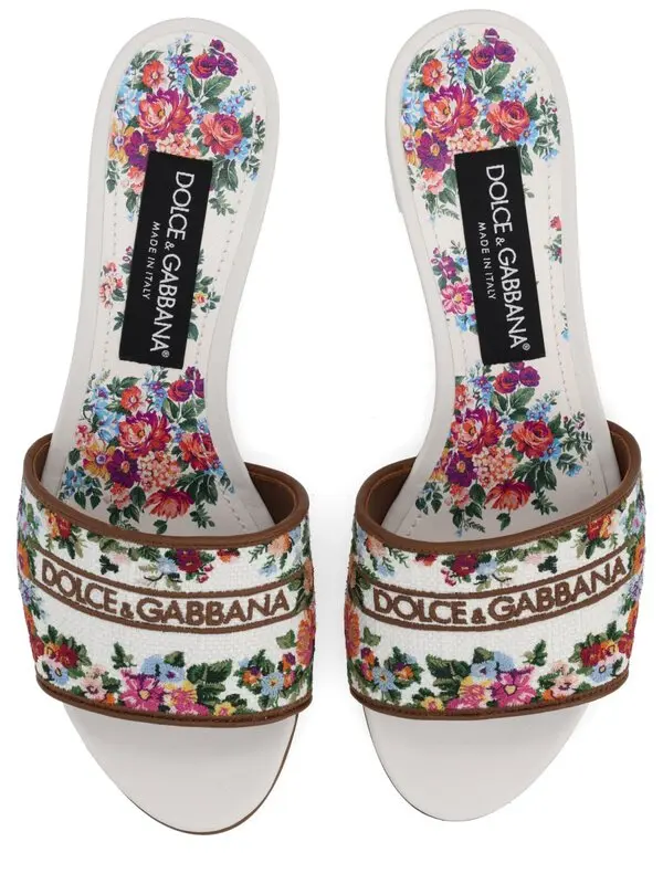 Dolce & Gabbana Embroidered Sandal