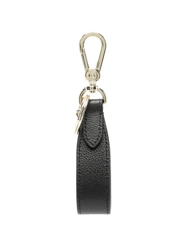 Emporio Armani Leather Keyring - Black