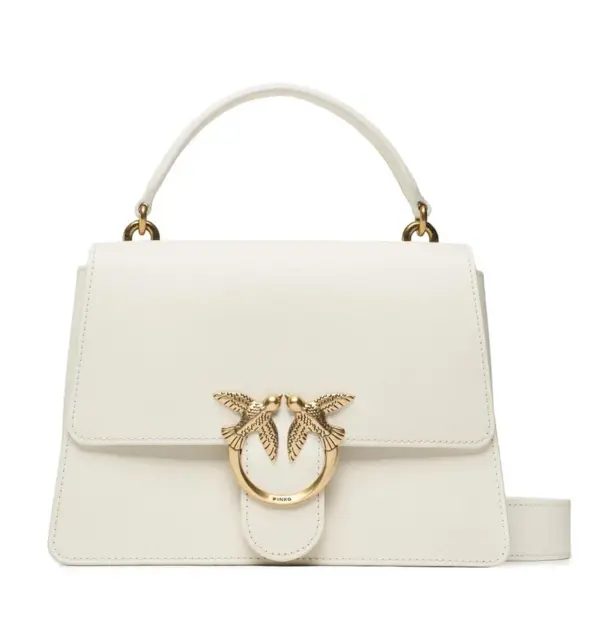 Pinko Love One Top Handle Bag - White