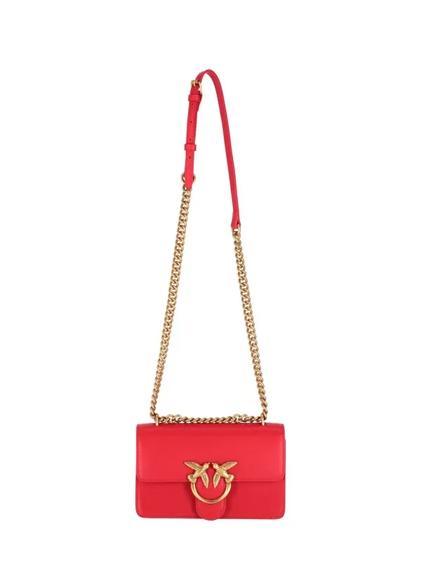Pinko Classic Love Bag One Simply - Rosso-antique Gold