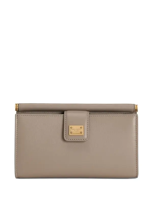 Dolce & Gabbana Leather Phone Bag - Leather Brown