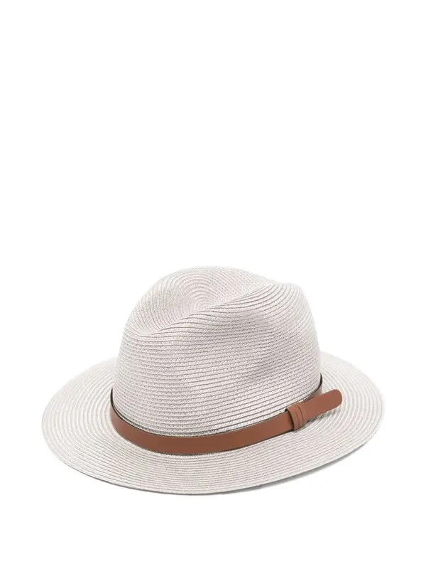 Emporio Armani Fedora Hat - Light Grey