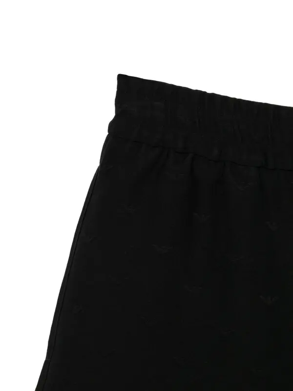 Emporio Armani Cotton Blend Shorts - Black