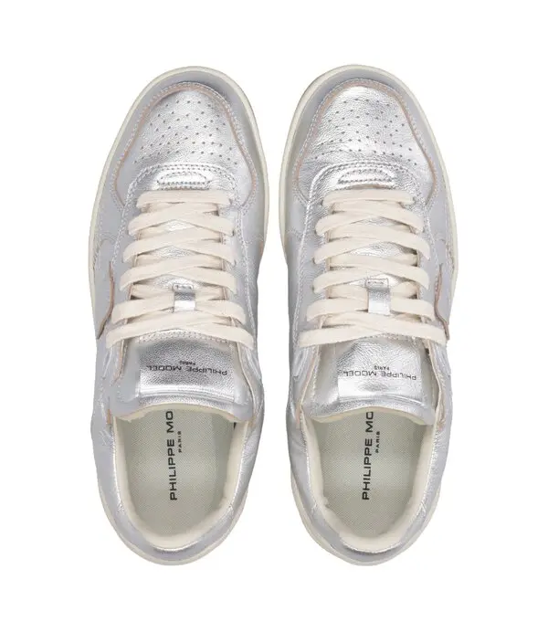 Philippe Model Lace-up Sneakers - Silver