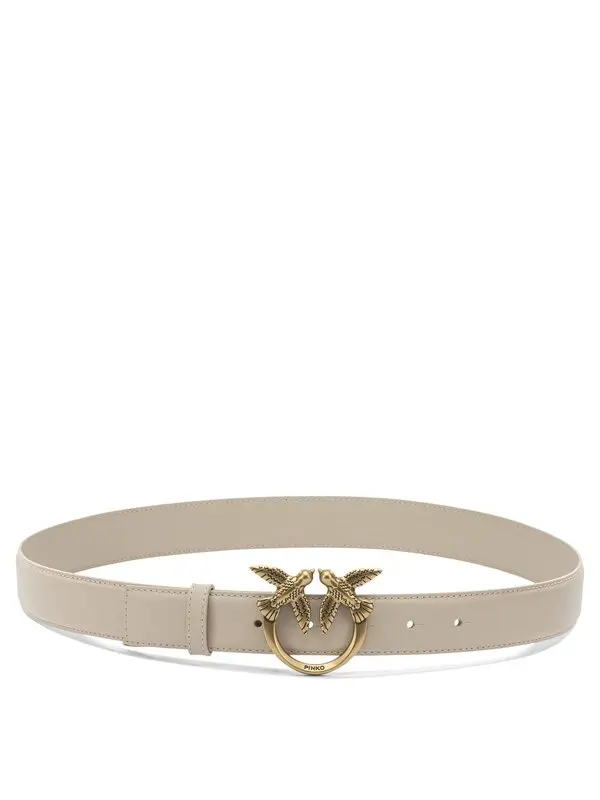 Pinko Leather Belt - Beige