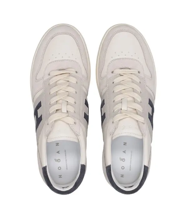 Hogan Low Top Sneakers - Ivory+blue