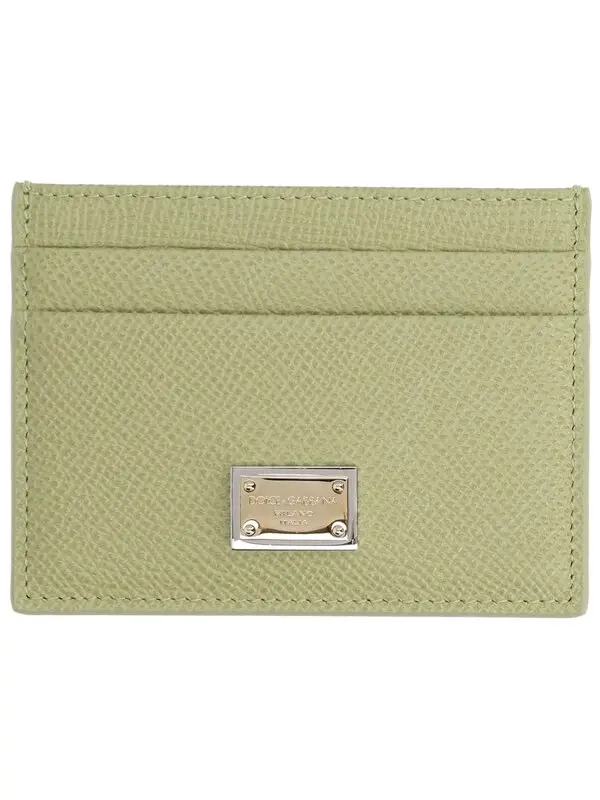 Dolce & Gabbana Leather Card Holder - Green