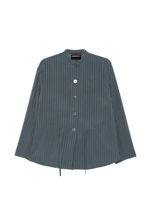 Emporio Armani Pinstriped Jacket - Grey