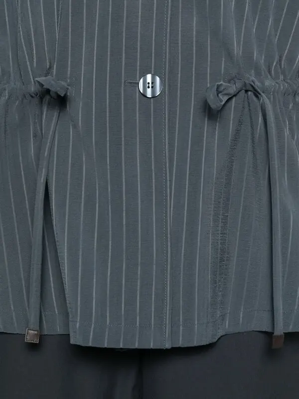 Emporio Armani Pinstriped Jacket - Grey