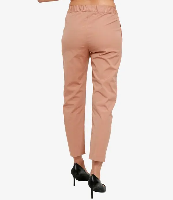 SEMICOUTURE Trousers With Tie Detailing - Pink