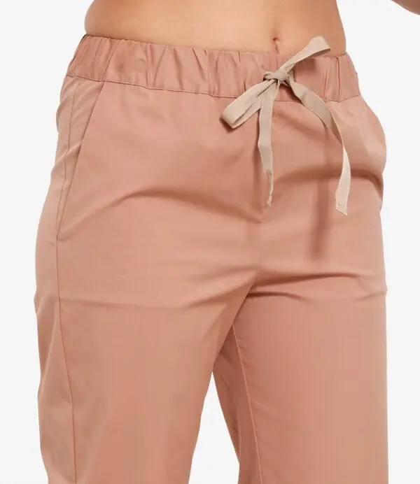 SEMICOUTURE Trousers With Tie Detailing - Pink