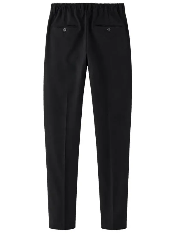 Dolce & Gabbana Straight Wool Trousers - Black
