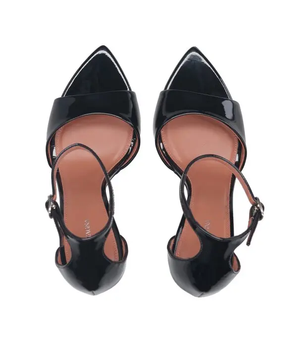 CASTAGNA Patent Leather Sandals