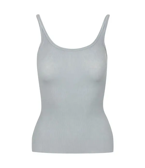 MSGM Ribbed Tank Top - Grey