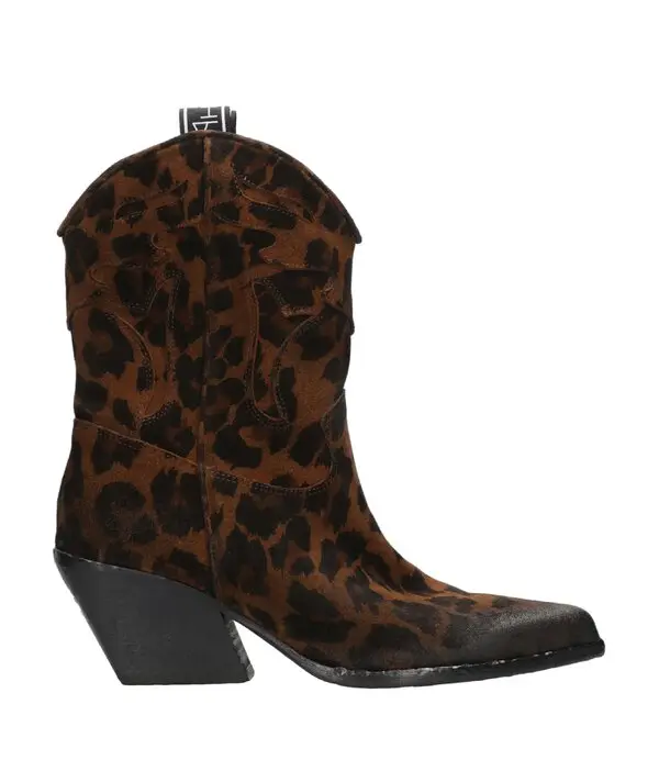 Elena Iachi Boots With Animal Motif - Spotted