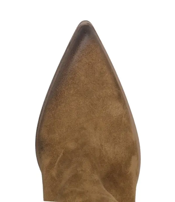 Elena Iachi Suede Leather Boots - Fango