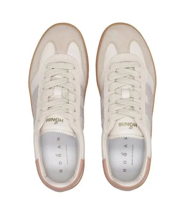 Hogan Low Top Sneakers - White+pink