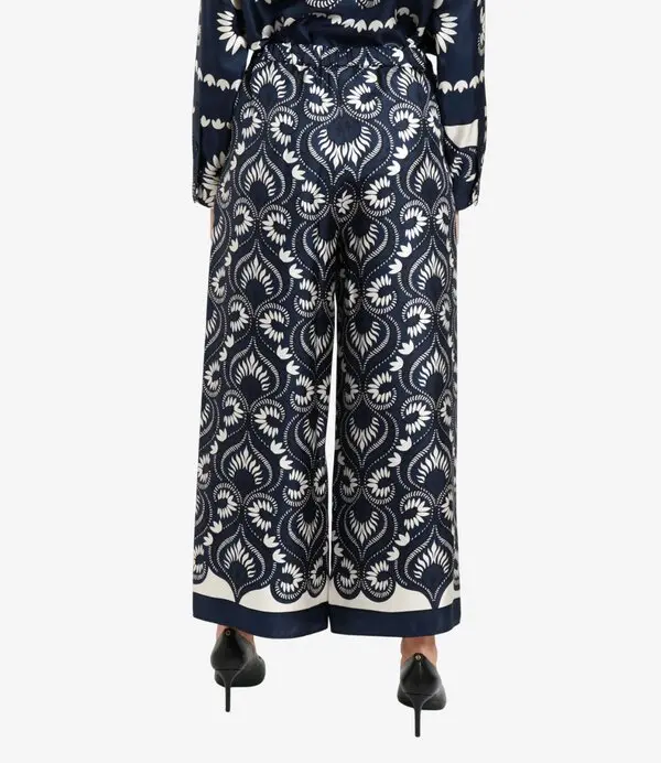 Max Mara Printed Wide Leg Trousers