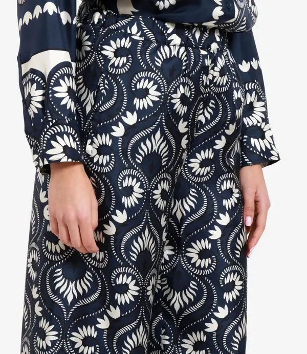 Max Mara Printed Wide Leg Trousers