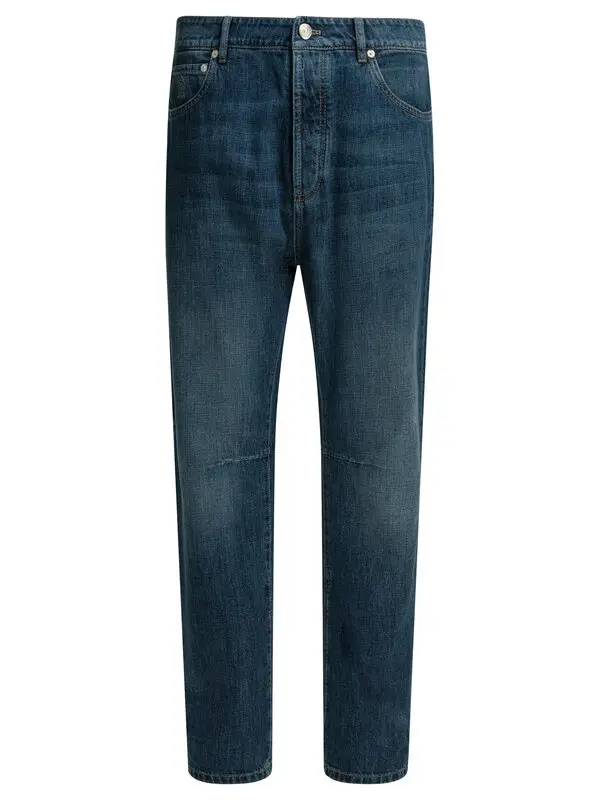 Brunello Cucinelli Straight-leg Jeans - Blue