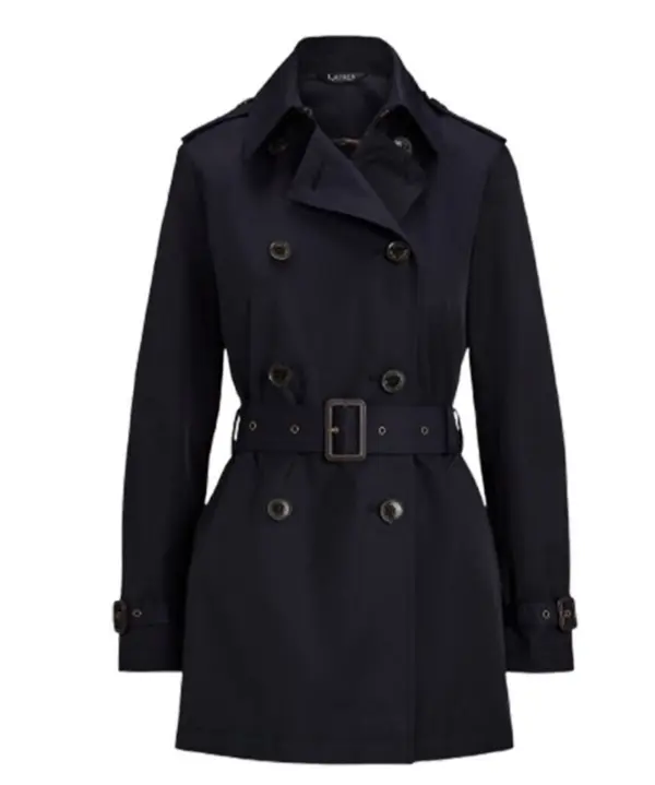 Ralph Lauren Lined Trench Coat - Blue