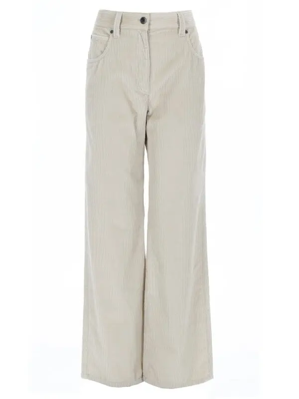 Brunello Cucinelli Corduroy Pants - Ivory