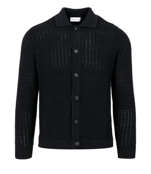 PAOLO PECORA Cotton Knit Polo Sweater