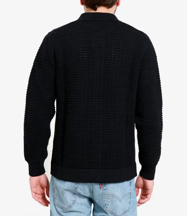 PAOLO PECORA Cotton Knit Polo Sweater