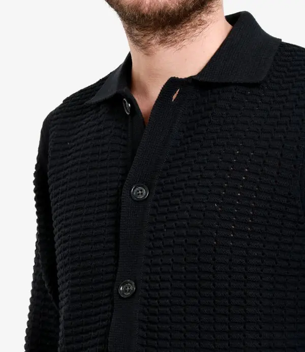 PAOLO PECORA Cotton Knit Polo Sweater
