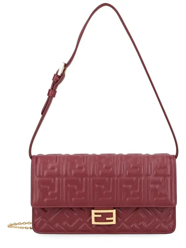 Fendi Baguette' Wallet - Bordeaux