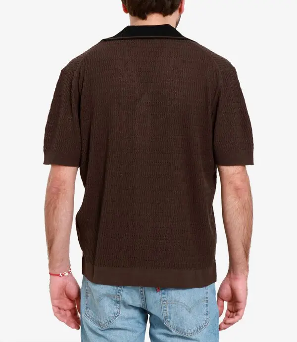 PAOLO PECORA Sweaters - Marrone+nero