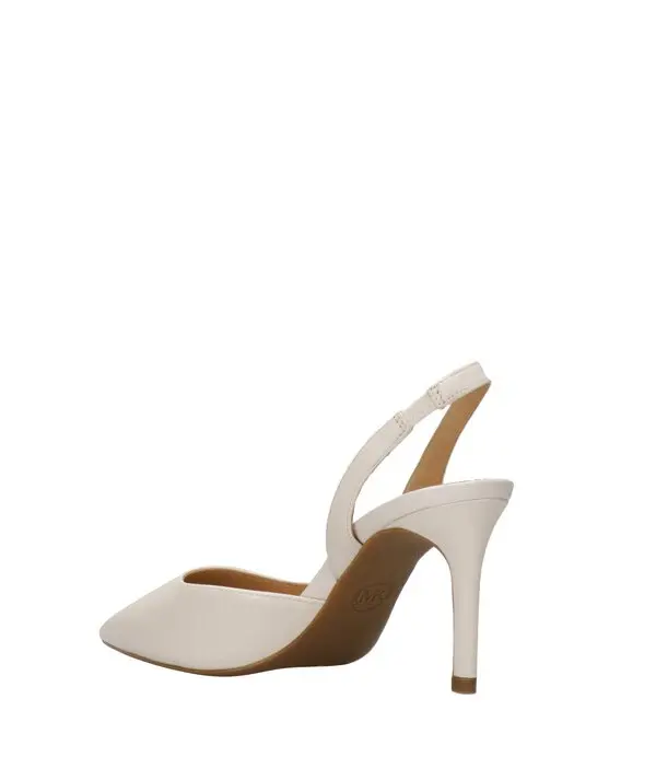Michael Kors Leather Slingback Pumps - Beige