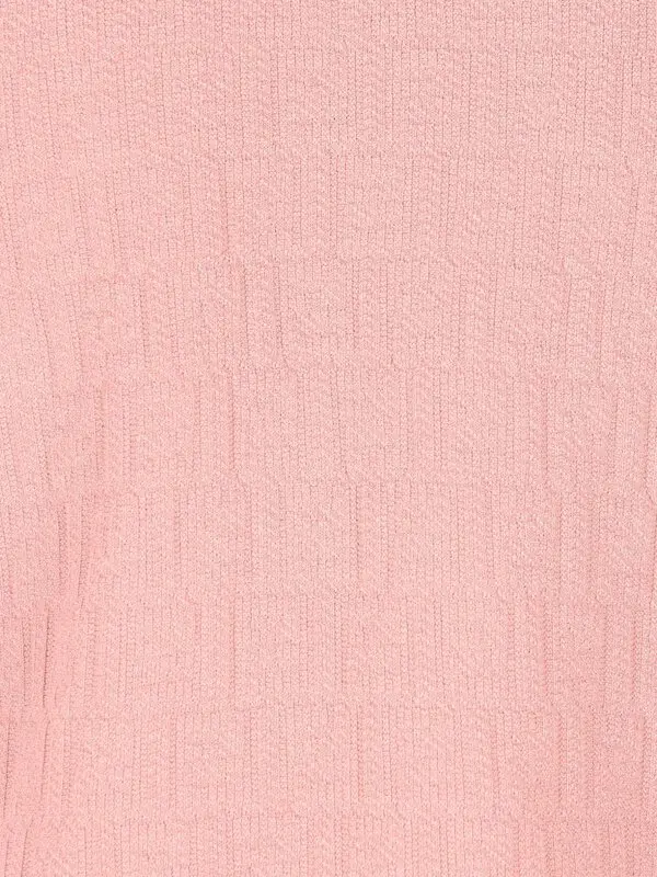 Fendi Cotton And Silk Blend Sweater - Pink