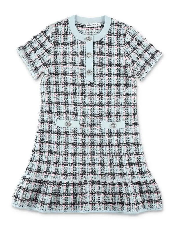 SELF-PORTRAIT Textured Knit Dress