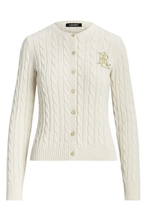 Ralph Lauren Cable-knit Cardigan - Natural