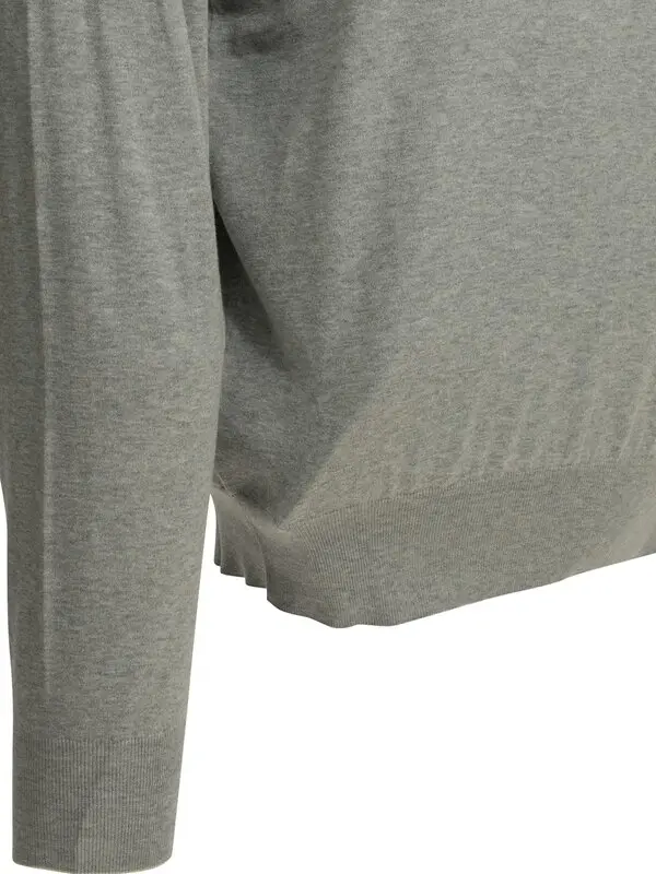 Brunello Cucinelli Polo Shirt With Buttons - Grey