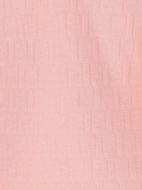 Fendi Cotton And Silk Blend Short Dress - Pink