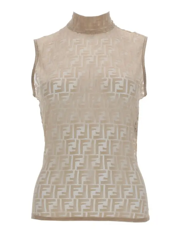Fendi Ff Lace Top