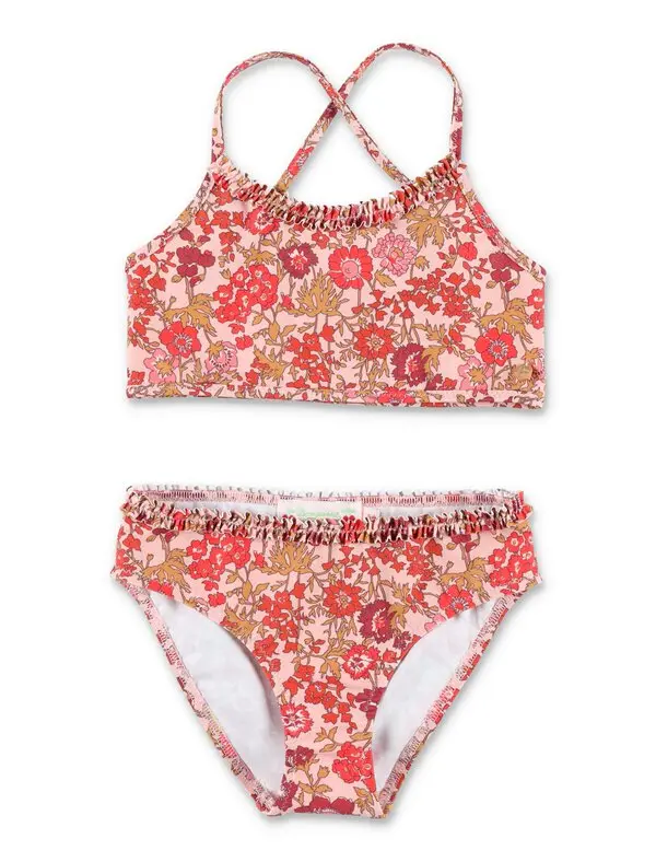 Bonpoint Lais Two-piece Swimsuit - Fleurs Rose