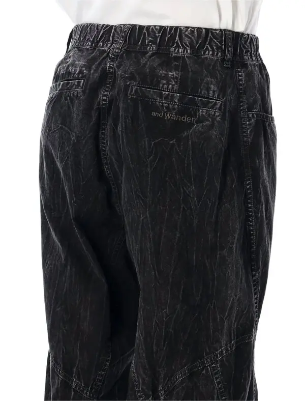 AND WANDER Textured Trousers