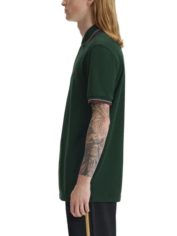 Fred Perry Polo With Logo - Green